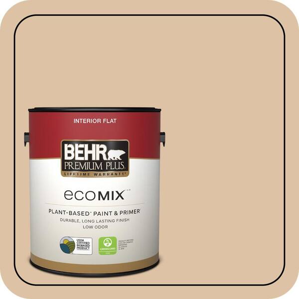 BEHR PREMIUM PLUS 1 gal. #N280-3 Louvre Flat EcoMix Plant-Based ...