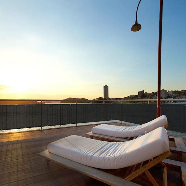 Cubilan 3 ft. x 15 ft. Deck Balcony Privacy Screen for Deck Pool Fence ...