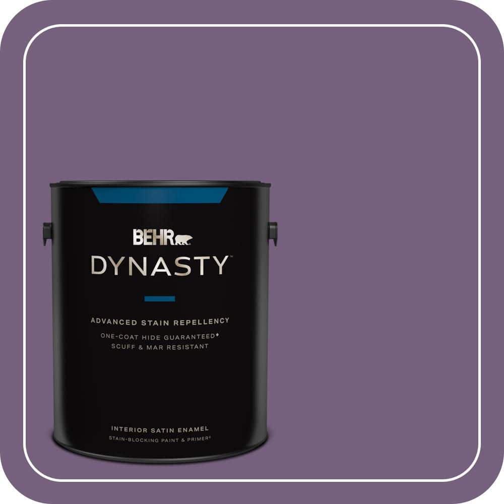 BEHR DYNASTY 1 gal. #660D-6 Zinfwithel Satin Enamel Interior Stain ...