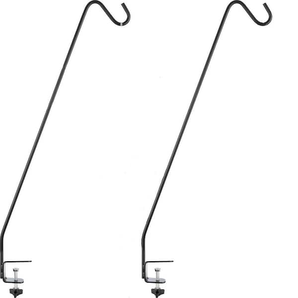 FAWEY TRED INC 30 in. Metal Shepherds Hooks for Outdoor, Non-Slip Clamp ...