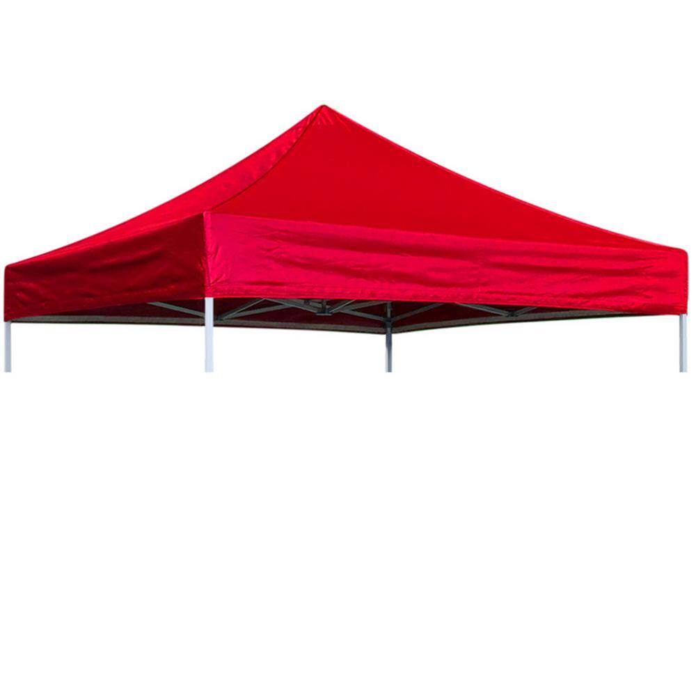 CoastShade 10 ft. x 10 ft. Red Pop Up Canopy Replacement Canopy Tent Top Cover Only CLAP10TP-RD ...