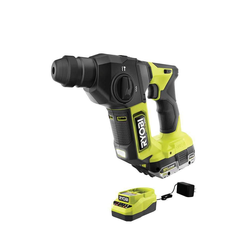 RYOBI ONE+ HP 18V Brushless Cordless Compact 5/8 in. SDS Rotary Hammer ...