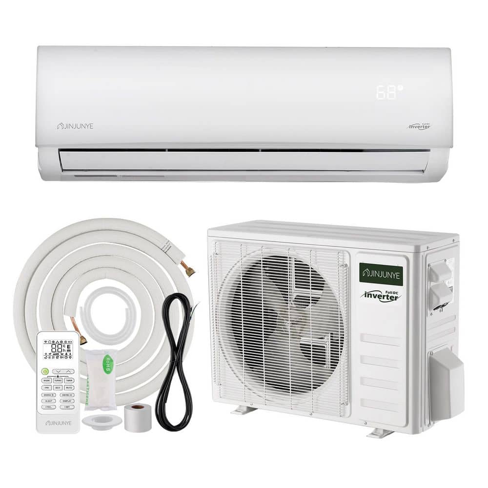 JINJUNYE 12000BTU Mini Split Air Conditioner Ductless Inverter Heat ...