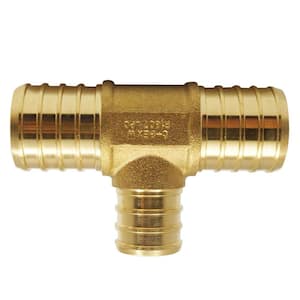 Apollo 1/2 in. x 1/2 in. x 3/4 in. Plastic PEX-B Barb Reducing Tee (5-Pack) PXPAT1212345PK - The ...