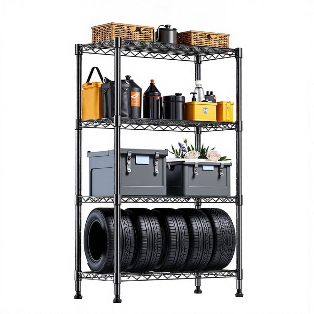 Tileon Household Storage Rack, Adjustable Display Rack, Basement ...