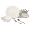 GIBSON EVERYDAY 16-Pcs Fine Ceramic Dinnerware Set Service of 4 in ...
