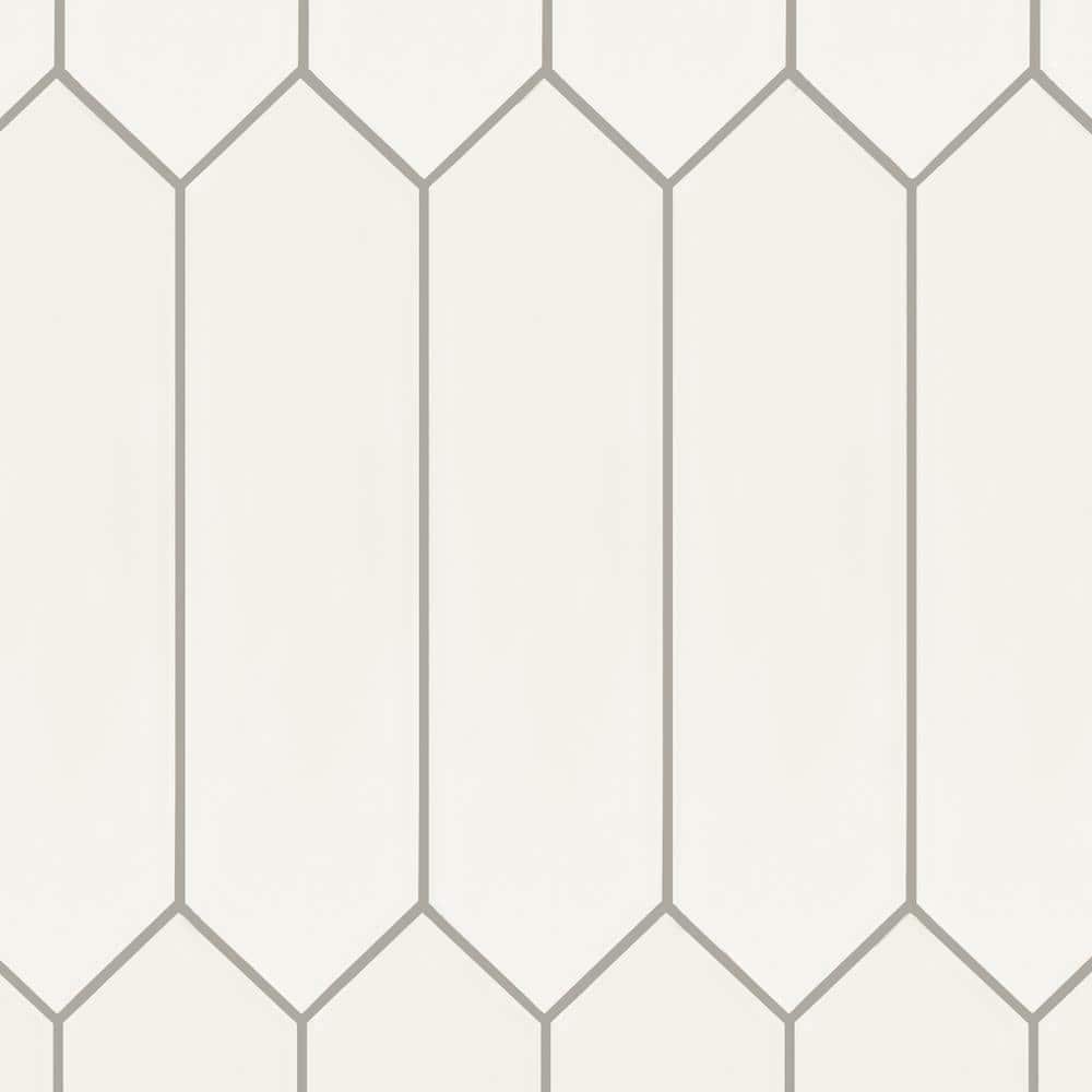 Daltile LuxeCraft Artic White Matte 3 in. x 12 in. Glazed Ceramic ...