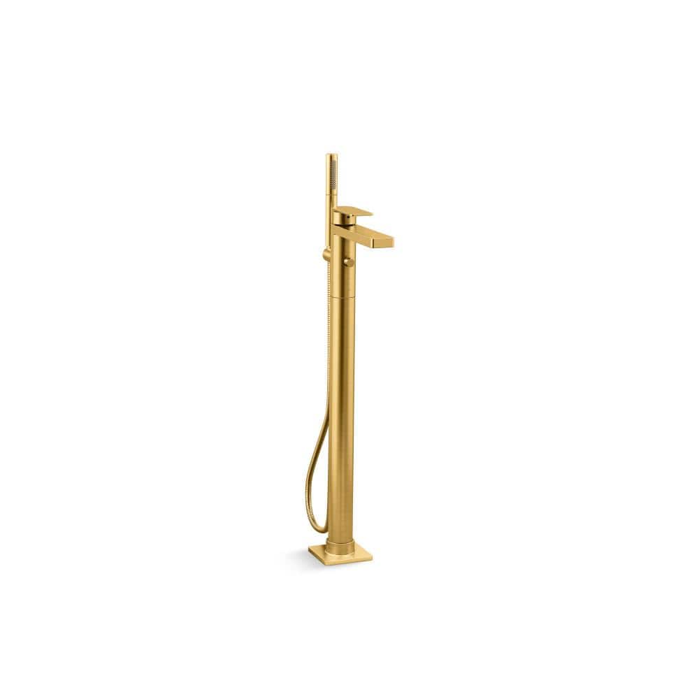 KOHLER Parallel Floor-Mount Single Handle Bath Filler Trim With ...