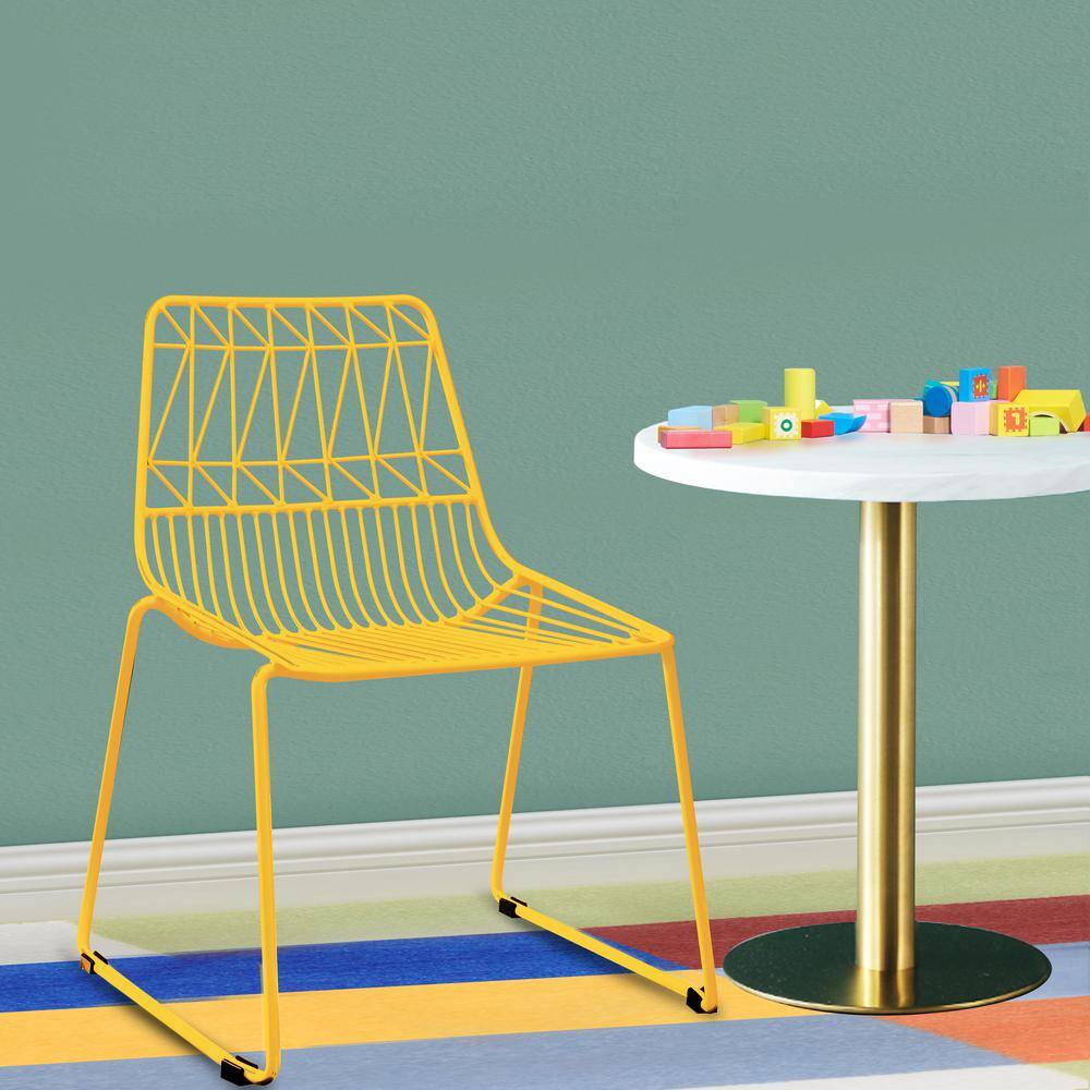 ACESSENTIALS Kids Geometric Wire Activity Chairs 2pk - Orange 0236401 ...