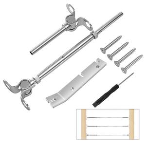 Insta-Rail 42 in. H x 72 in. W Insta Tube Vertical Stainless Steel Tube ...