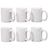 Creative Home 12 oz. White Stoneware Mug (Set of 6) 85355 - The Home Depot