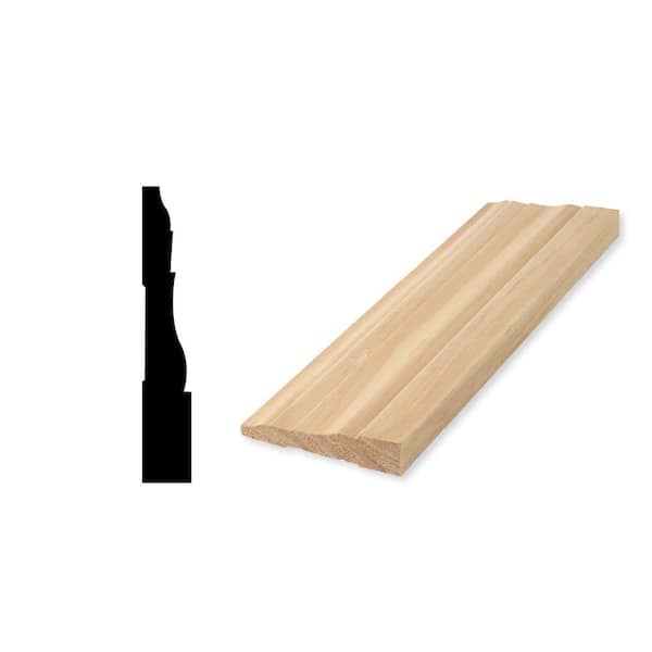 Woodgrain Millwork WM 631 - 9/16 in. x 3-1/4 in. Solid Pine Base ... Woodgrain Millwork WM 631 - 9/16 in. x 3-1/4 in. Solid Pine Base ...
