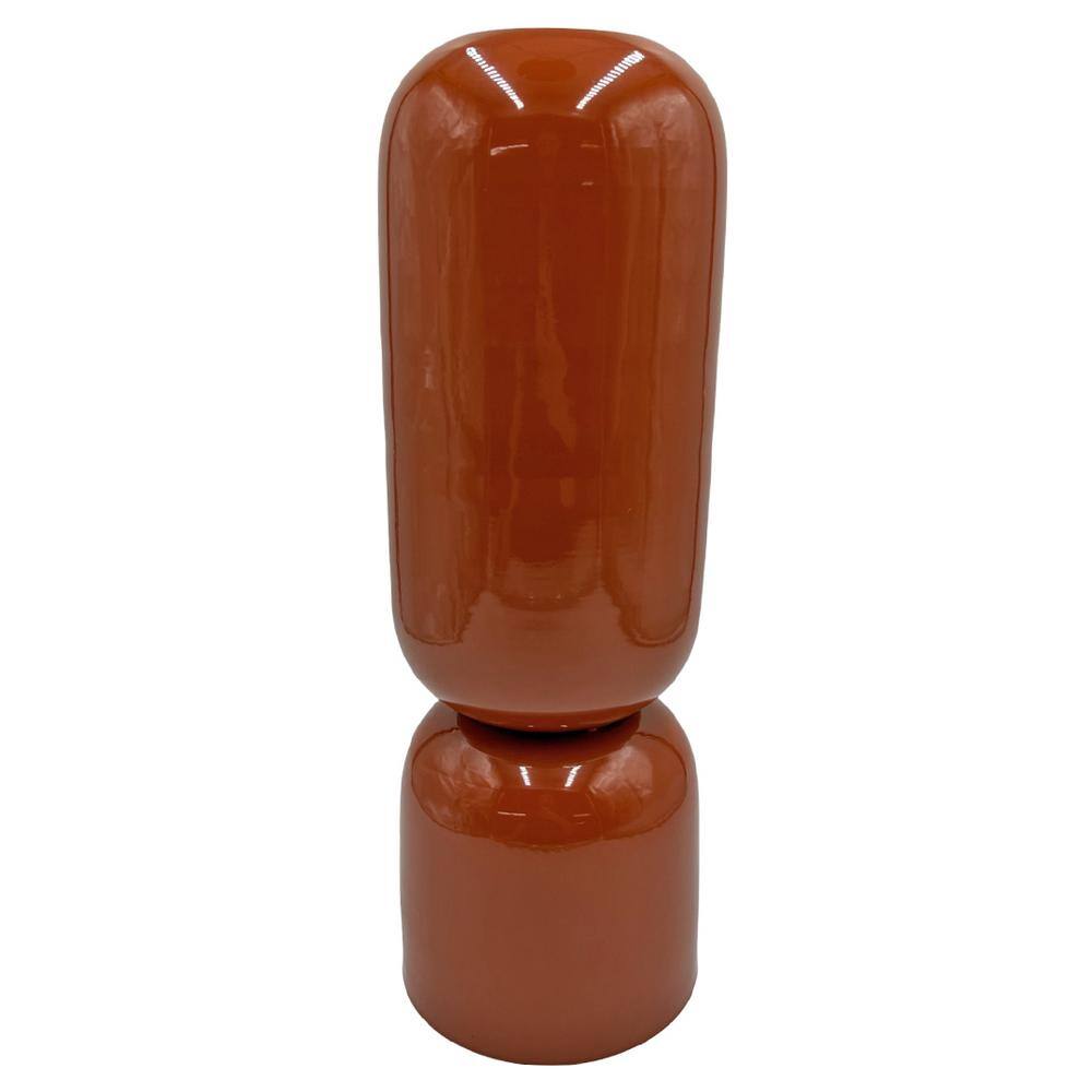 castellousa 19 in. Decorative Iron Tower Vase in Mud Color CB-AP21-VS ...