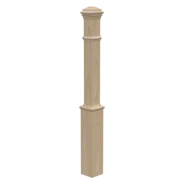 EVERMARK Stair Parts 4191 56 in. x 5 in. Unfinished Poplar Plain Solid ...
