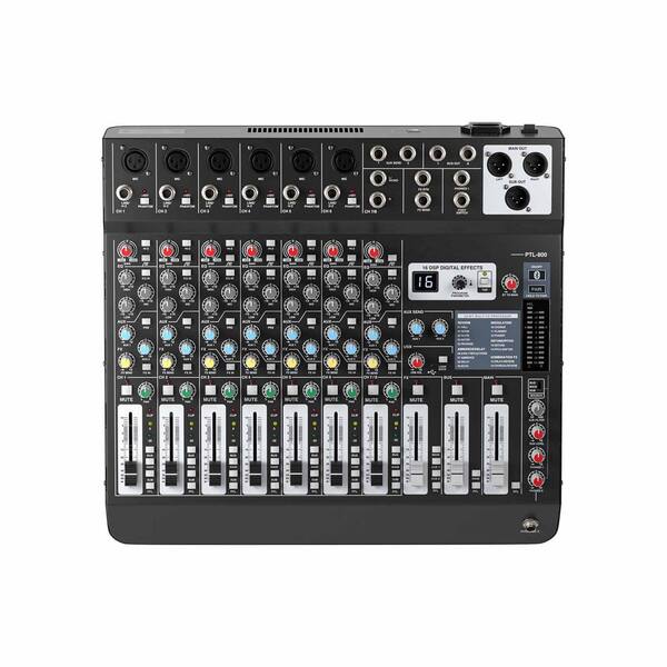 Ahfiwaso 8-Channel Audio Mixer Mixing Console with Flexible AUX BUS SUB ...