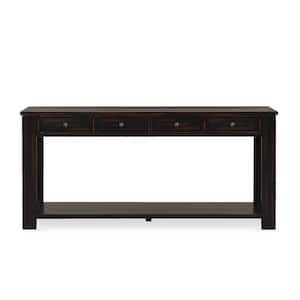 International Concepts Java 52 in. Black Standard Rectangle Wood ...