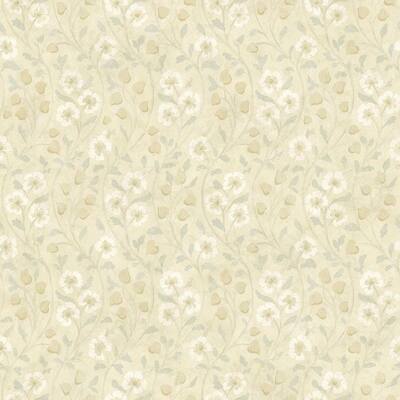 Chesapeake Patsy Beige Floral Beige Paper Strippable Roll (Covers 56.4 ...