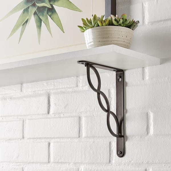 Decorative Bracket - Bronze - Shelving Brackets - The Home Depot