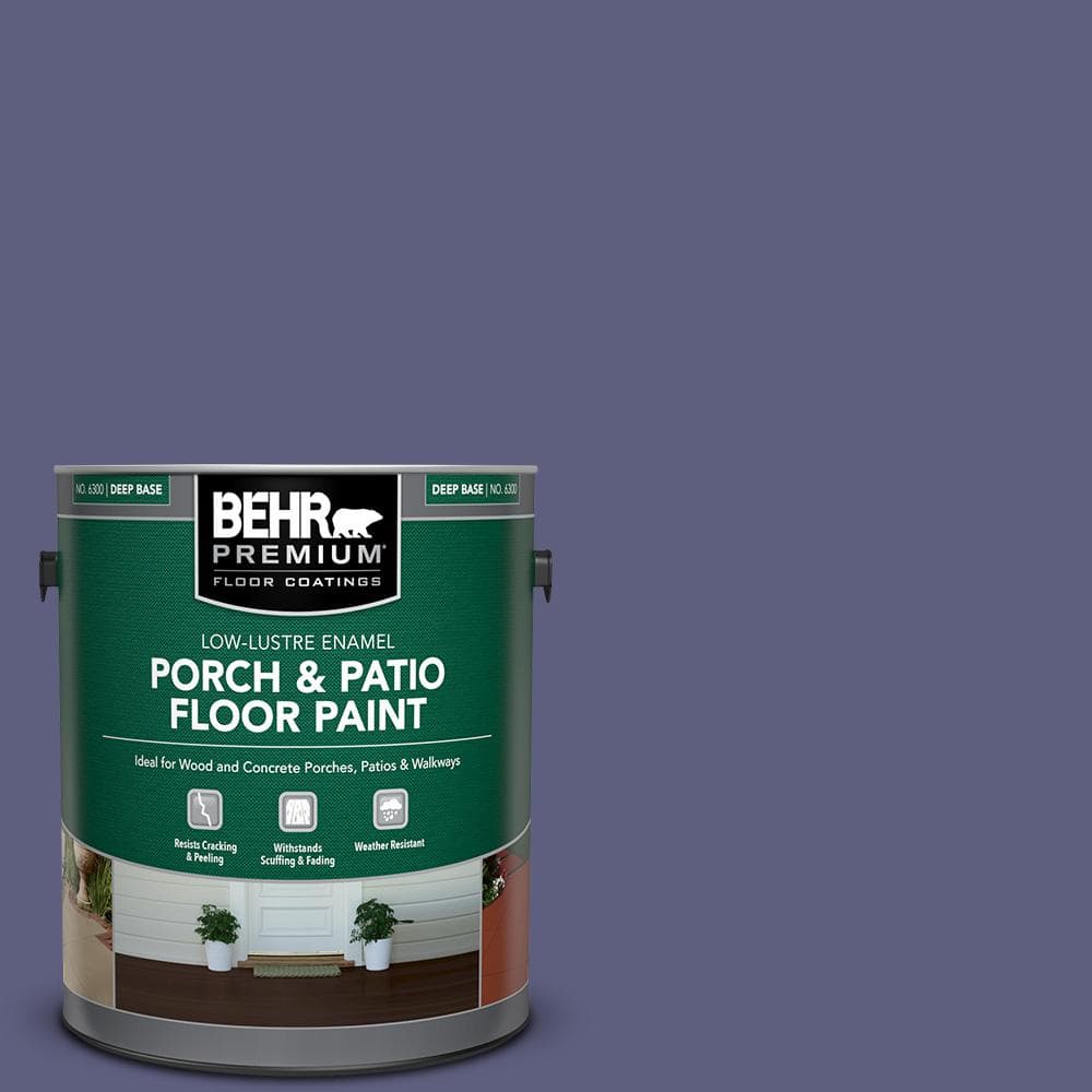 BEHR PREMIUM 1 gal. #M550-7 Strong Iris Low-Lustre Enamel Interior ...