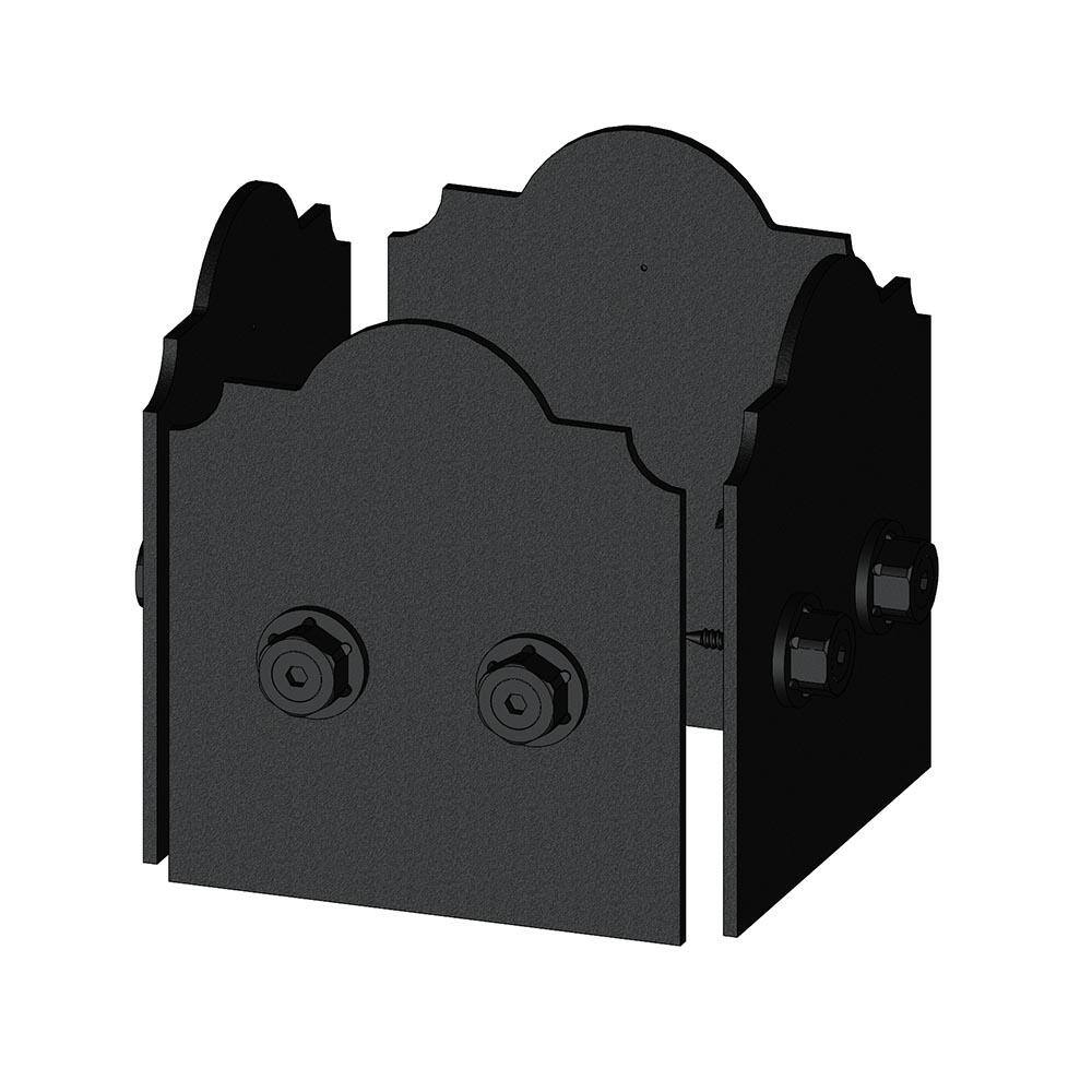 OWT Ornamental Wood Ties 7 in. x 8 in. Laredo Sunset Galv. St. Post ...