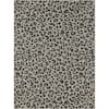 Unique Loom Black Leopard Outdoor 9 ft. x 12 ft. Area Rug 3145241 - The ...