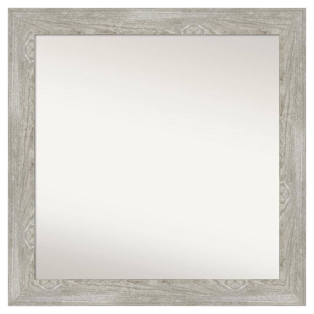 Amanti Art Dove Greywash 36 in. x 36 in. Custom Non-Beveled Distressed ...