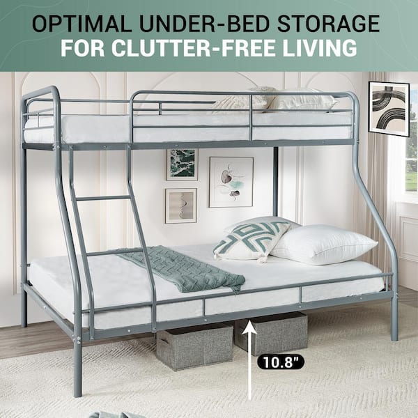 Gray metal bunk bed store