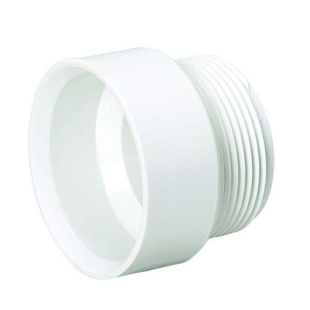 Mueller Streamline 2 in. PVC DWV Hub x MPT Adapter 05928H - The Home Depot