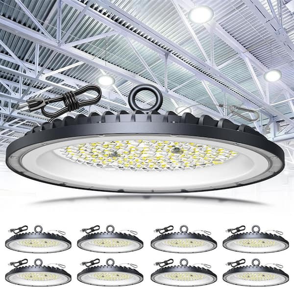BeamBox 1.19 ft. 300W LED High Bay Light,Adjustable Black Fixture,12000 ...