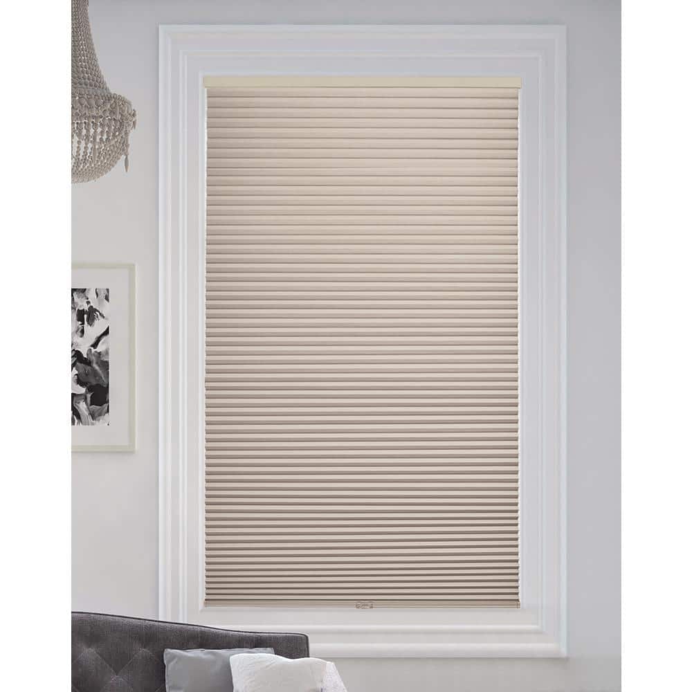 BlindsAvenue Fawn Cordless Blackout Cellular Honeycomb Shade, 9/16 in ...