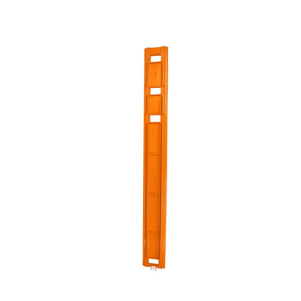 WESTBURY C10 36 in x 3 in Orange Post Mount Plastic Template for Stair ...