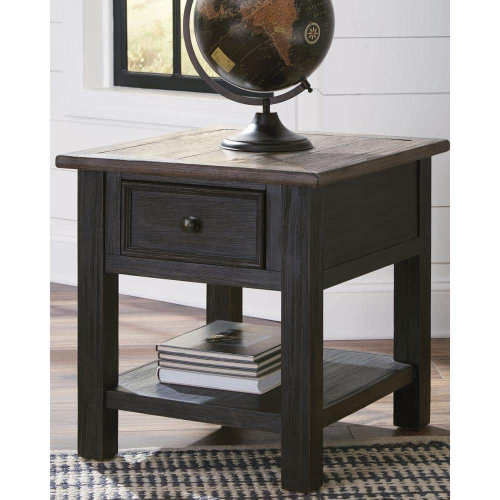 Signature DESIGN BY ASHLEY Tyler Creek 24 in. Grayish Brown / Black ...