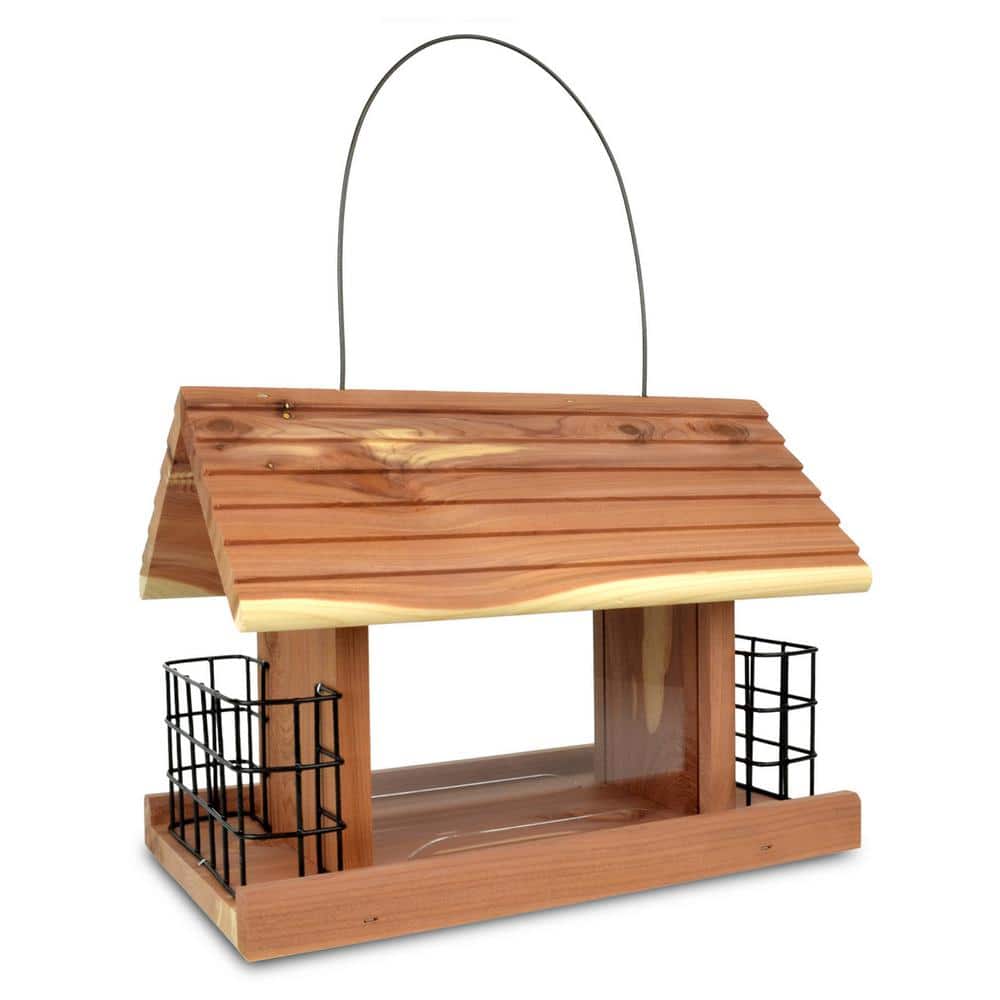 Pennington Cedar Grand Snack Shack Bird Feeder 100526802 - The Home Depot