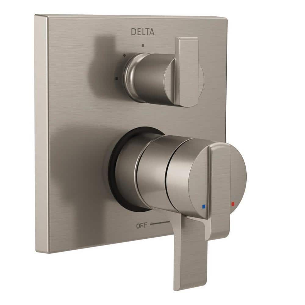 Delta Ara Modern 2-Handle Wall-Mount Valve Trim Kit with 3-Setting ...