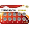 Panasonic CR2025 Lithium Coin Cell Batteries (10-Pack) PCR2025P/10W - The Home Depot