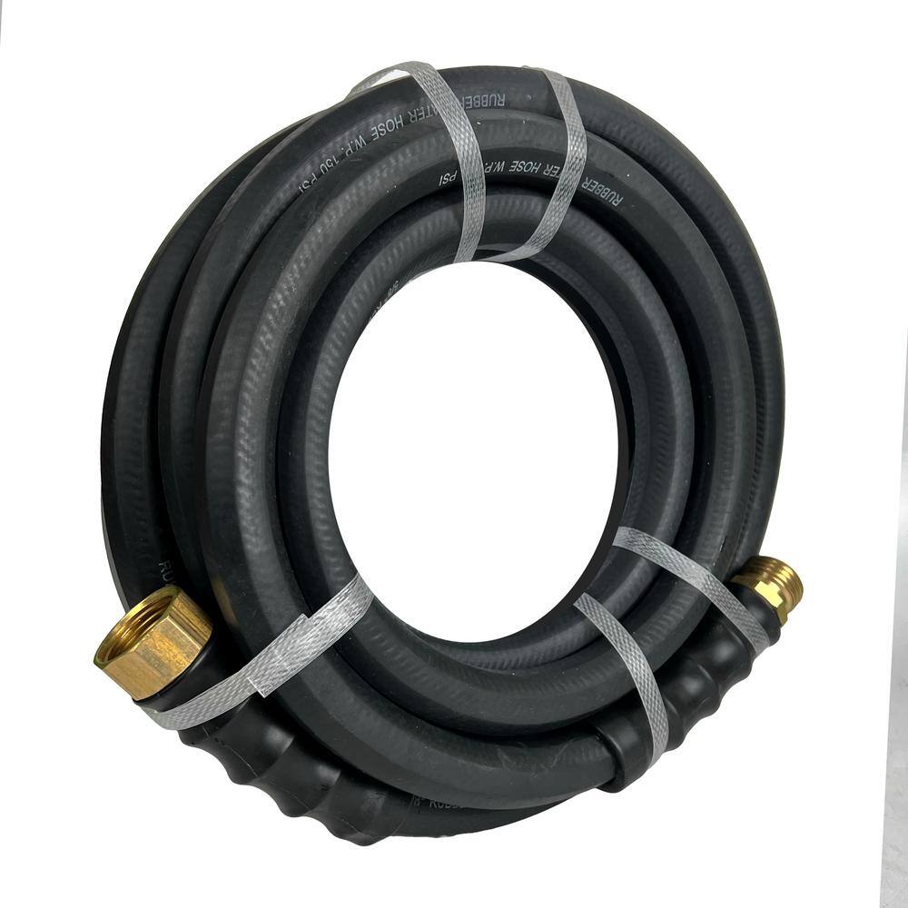 IMPULSE Impulse 3/4 in. x 25 ft. Commercial Grade Rubber Water Hose ...