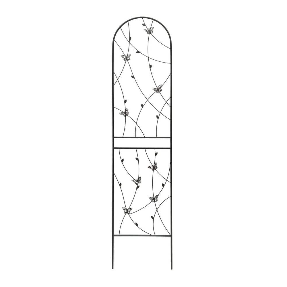 Oyezvary 86 in. Metal Garden Trellis Rustproof Climbing Plants Support ...