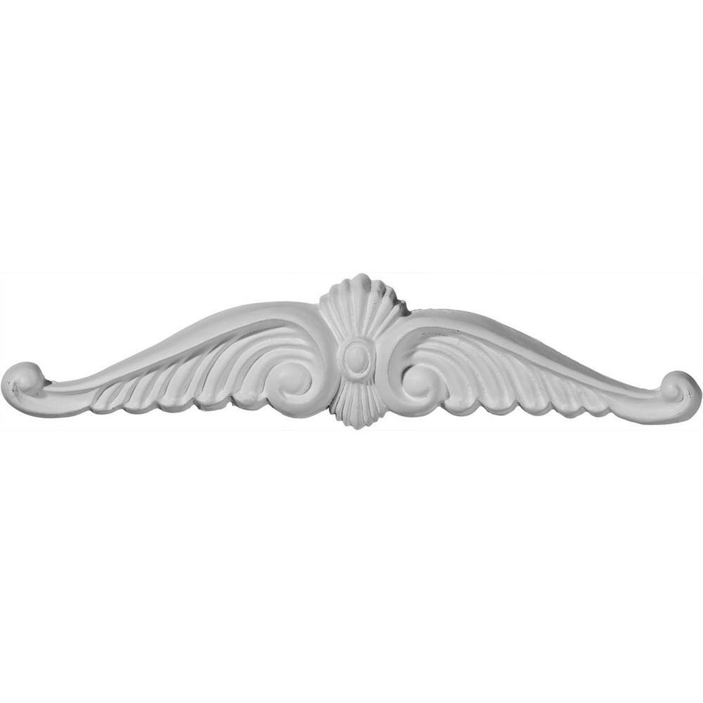 Ekena Millwork 8-1/8 in. x 1-3/4 in. x 5/8 in. Wings Center Onlay ...