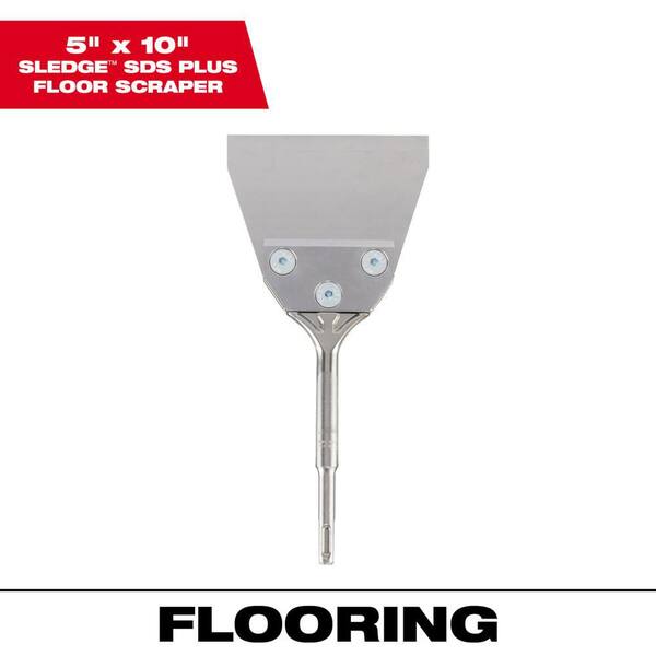 Milwaukee 5 in. x 10 in. SLEDGE SDS-PLUS Floor Scraper 48-62-6046 - The ...