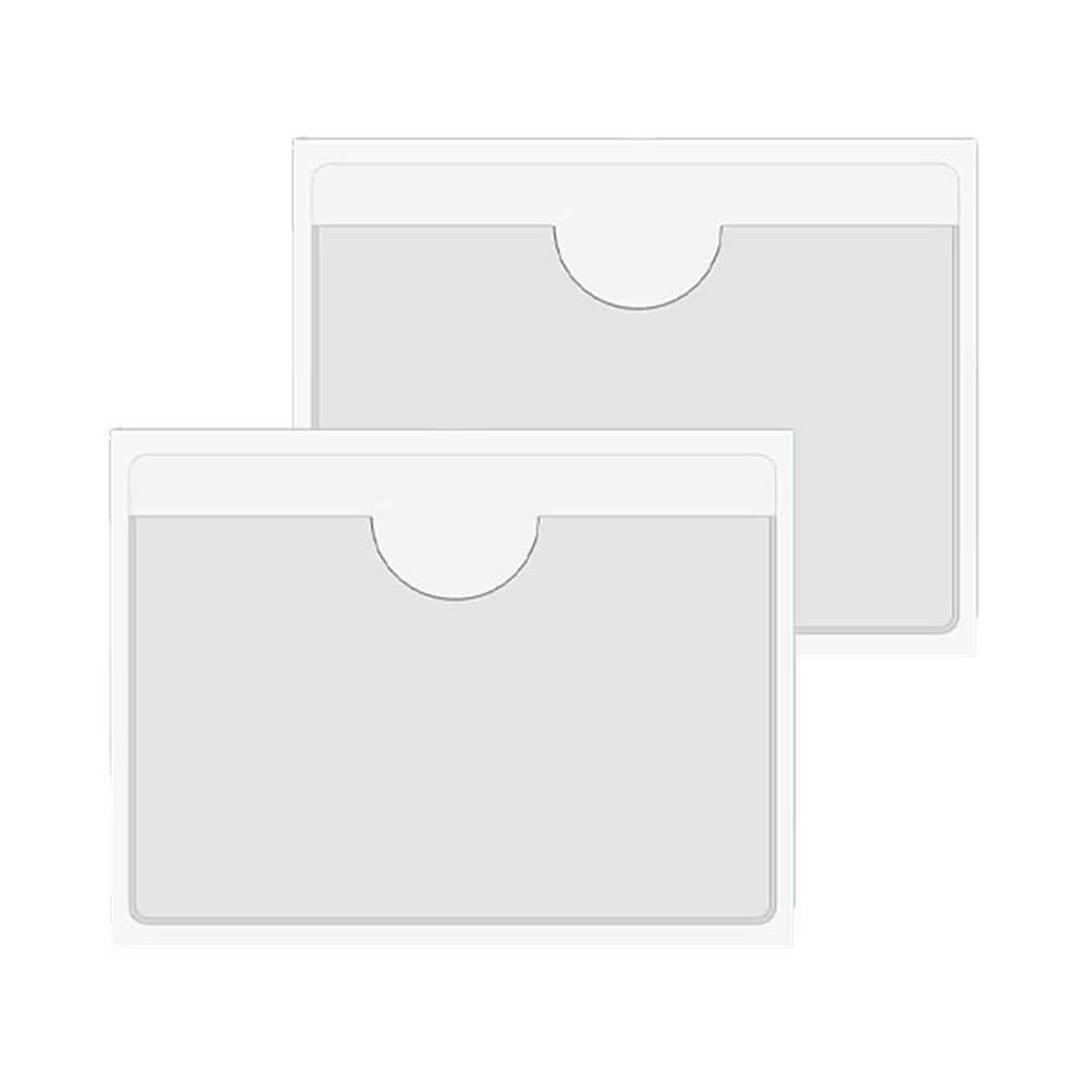 Self Adhesive Clear Label Pockets 220 x 150mm Transparent Vinyl Plastic ...