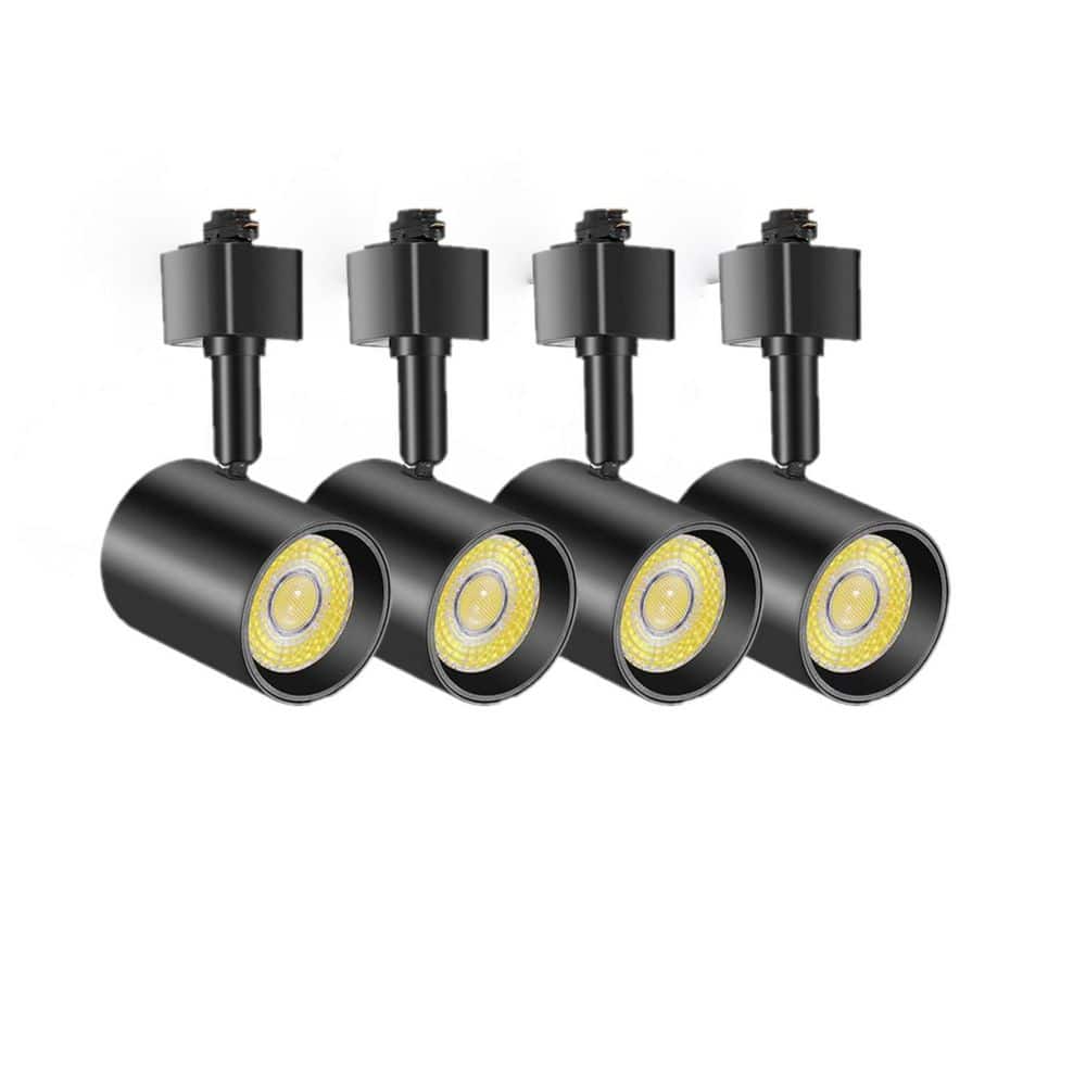 BeamBox Black Integrated LED Linear Track Lighting Cylinder Heads ...