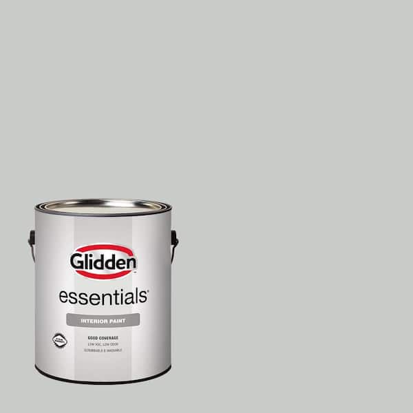 Glidden Essentials 1 gal. PPG0994-2 Pittsburgh Gray Flat Interior Paint ...