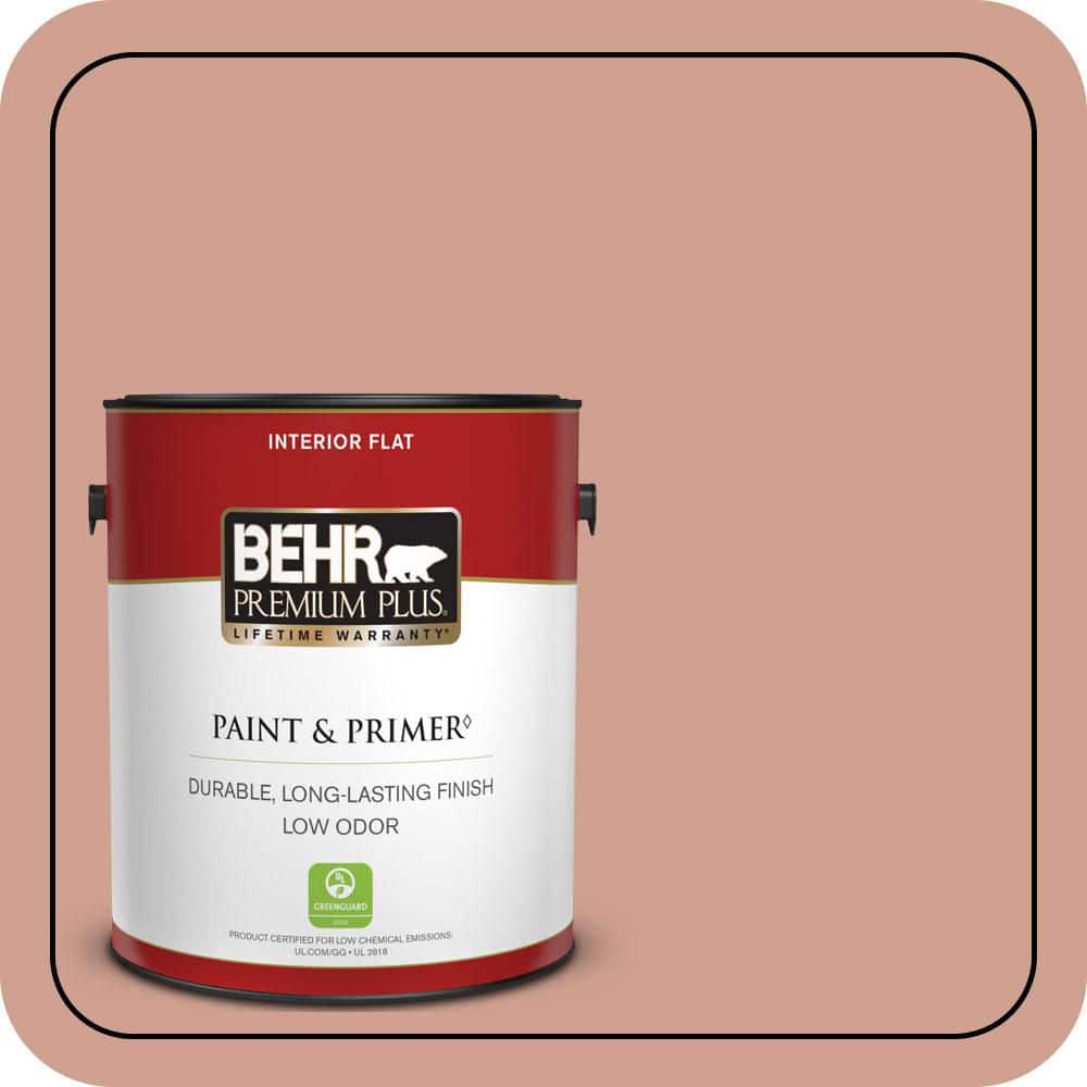 BEHR PREMIUM PLUS 1 gal. #S180-4 Shiny Kettle Flat Low Odor Interior ...