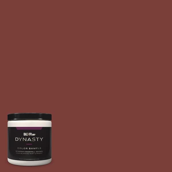 BEHR DYNASTY 8 oz. #PPU2-02 Red Pepper One-Coat Hide Eggshell Enamel ...