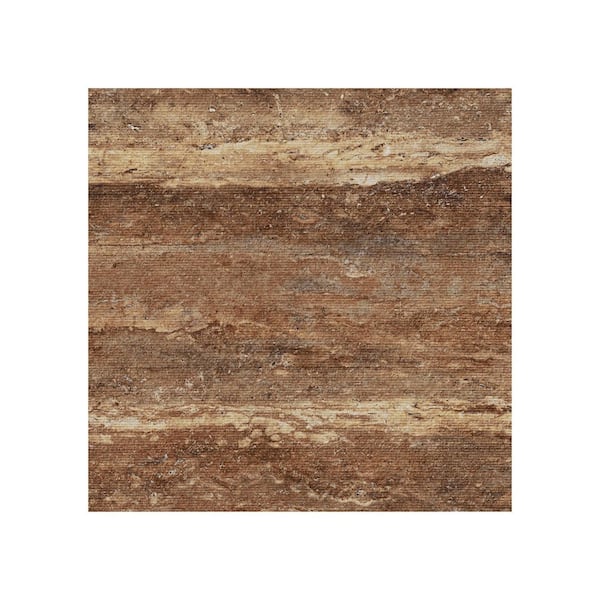 Giorbello American Travertine Bold 4 in. x 4 in. Chiseled 3D Porcelain ...
