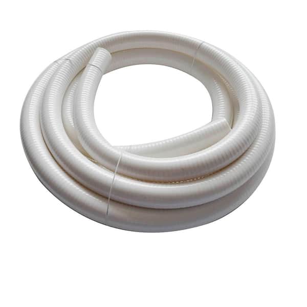 Everbilt 1-1/2 in. I.D. x 25 ft. White Flexible PVC Spa Tubing ...