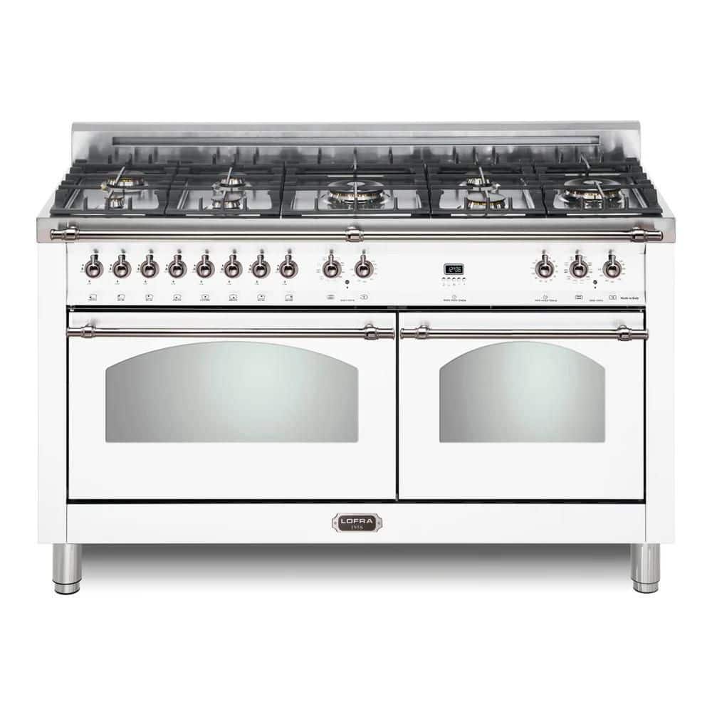 Lofra Dolcevita Series 60 in. 8 Burners Freestanding Dual Fuel Natural ...