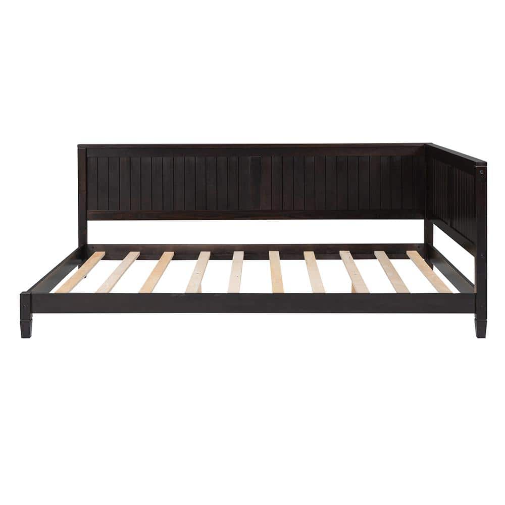 ATHMILE Espresso Full Size Wood Daybed GZ-B2H20230008 - The Home Depot