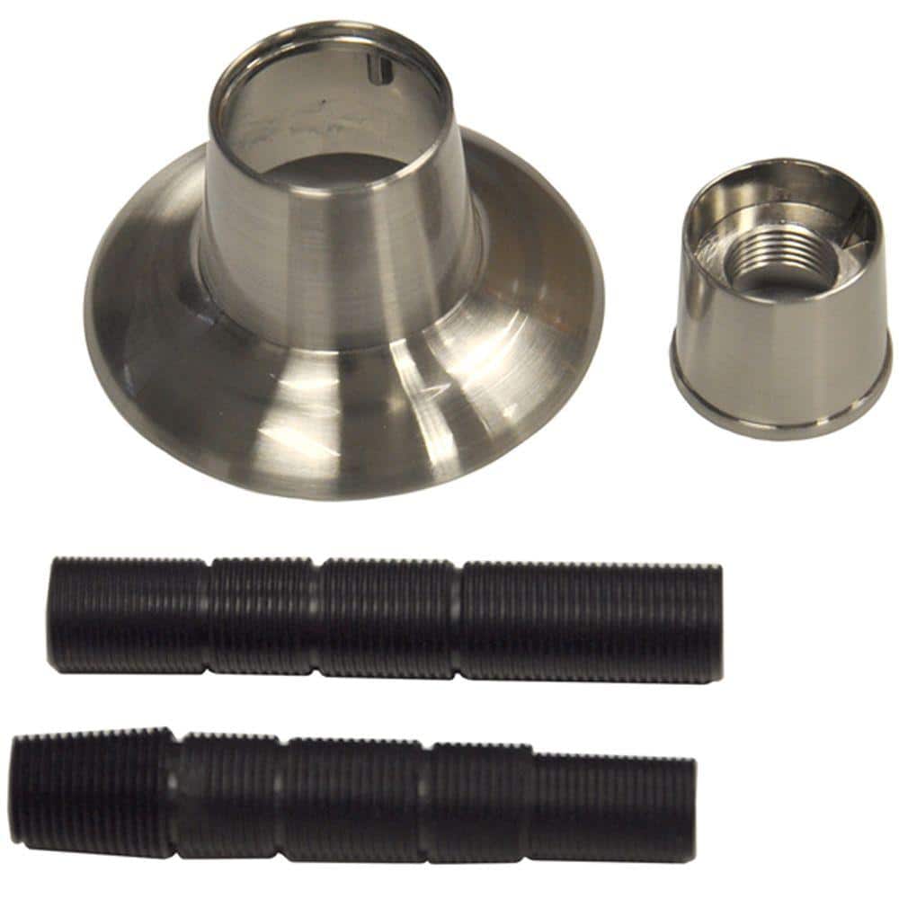 DANCO 1/2 in. Adjustable Tub/Shower Handle Flange in Brushed Nickel ...