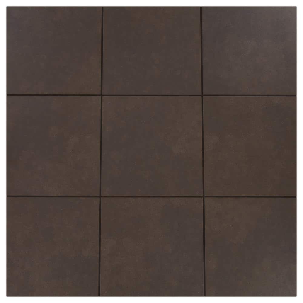 Daltile LuxeCraft Obsidian Black 12 in. x 12 in. Glazed Porcelain Floor ...